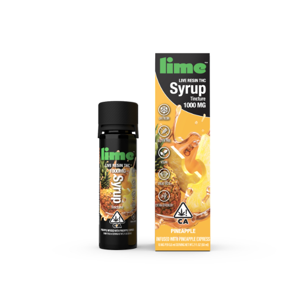 LIME - Pineapple (s) Live Resin Syrup 1000MG